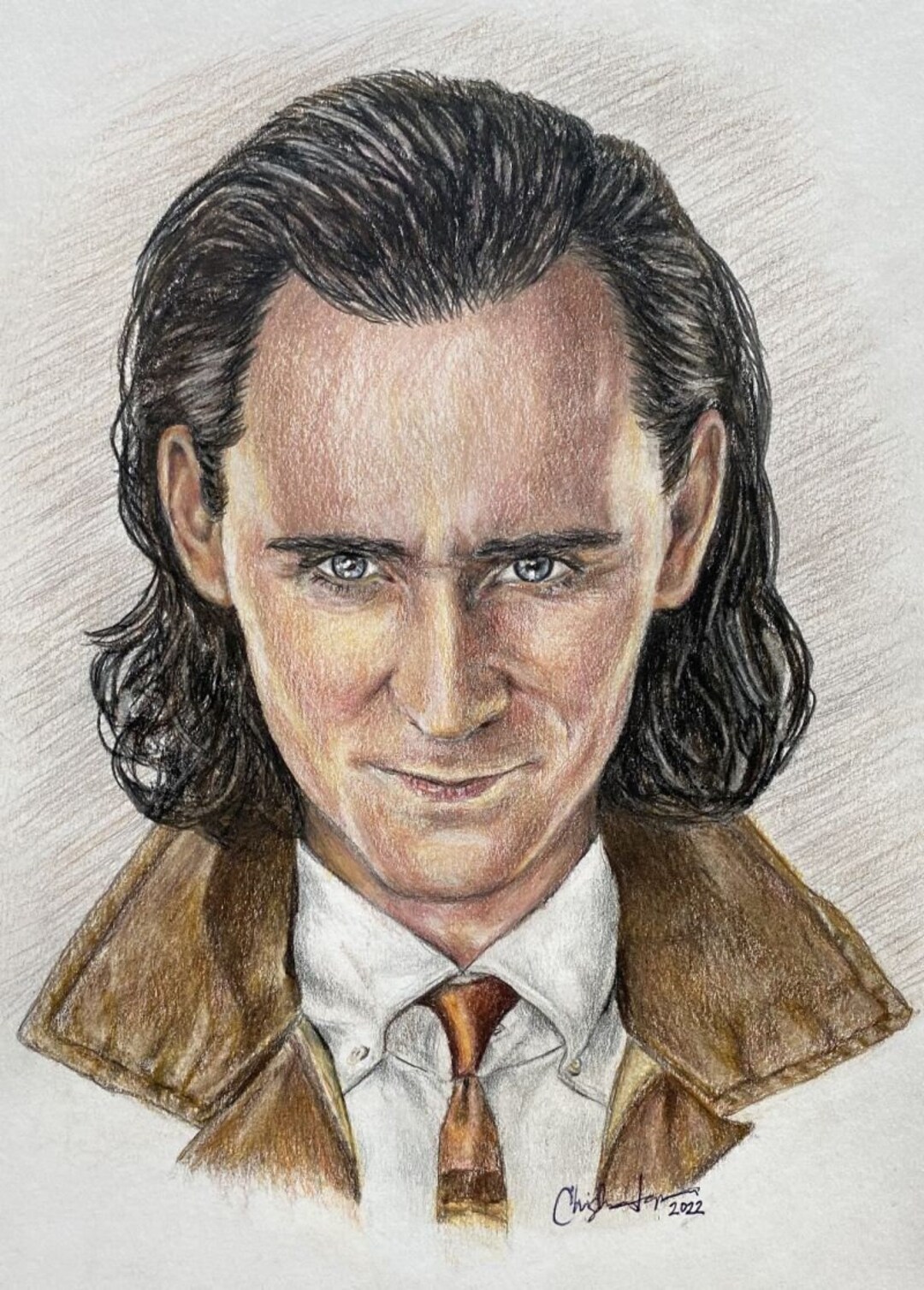Loki Variant / Tom Hiddleston Print of Colored Pencil Drawing - Etsy