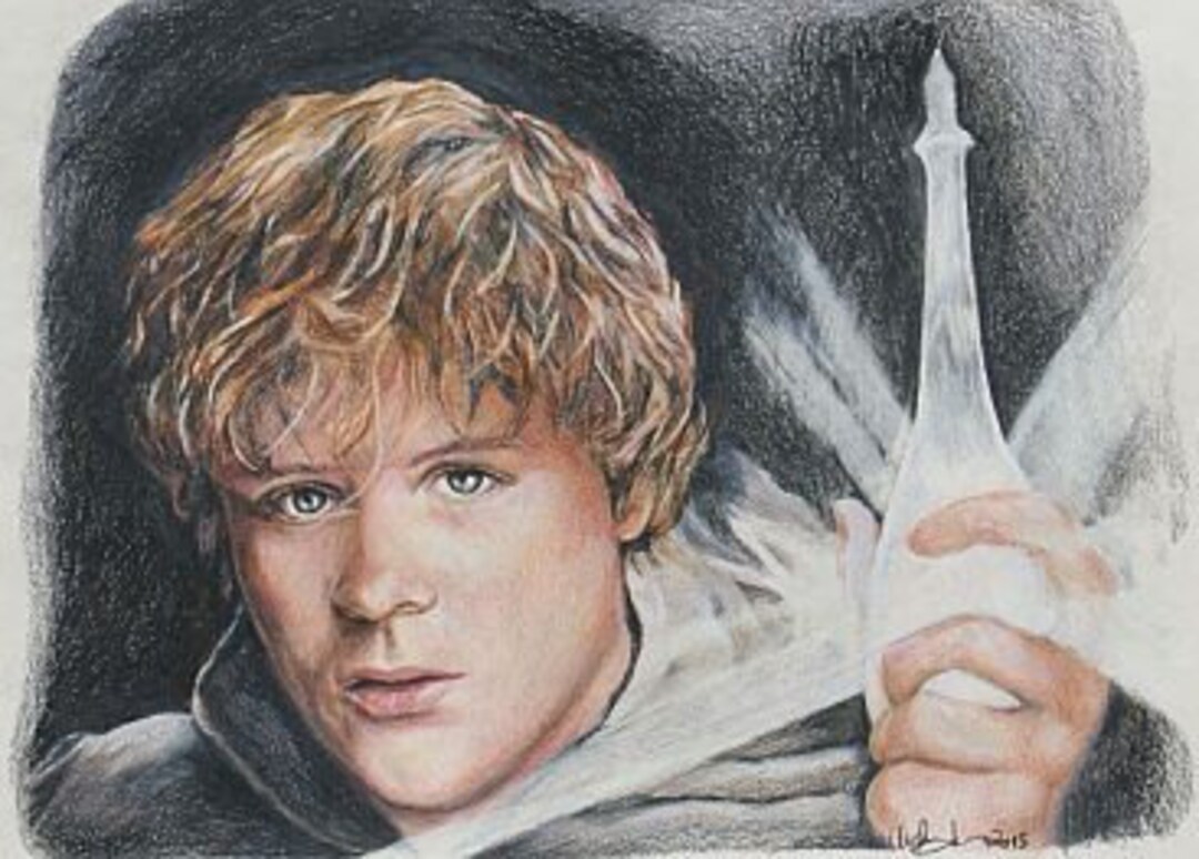 Sean Astin / Samwise Gamgee /sam Gamgee Print of Colored Pencil Drawing ...