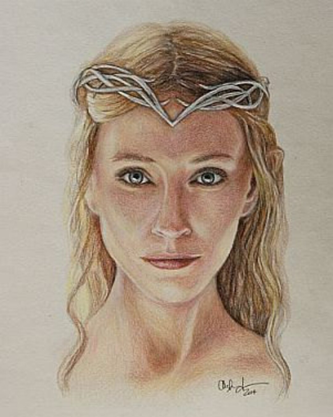 Cate Blanchett / Galadriel Print of Colored Pencil Drawing - Etsy