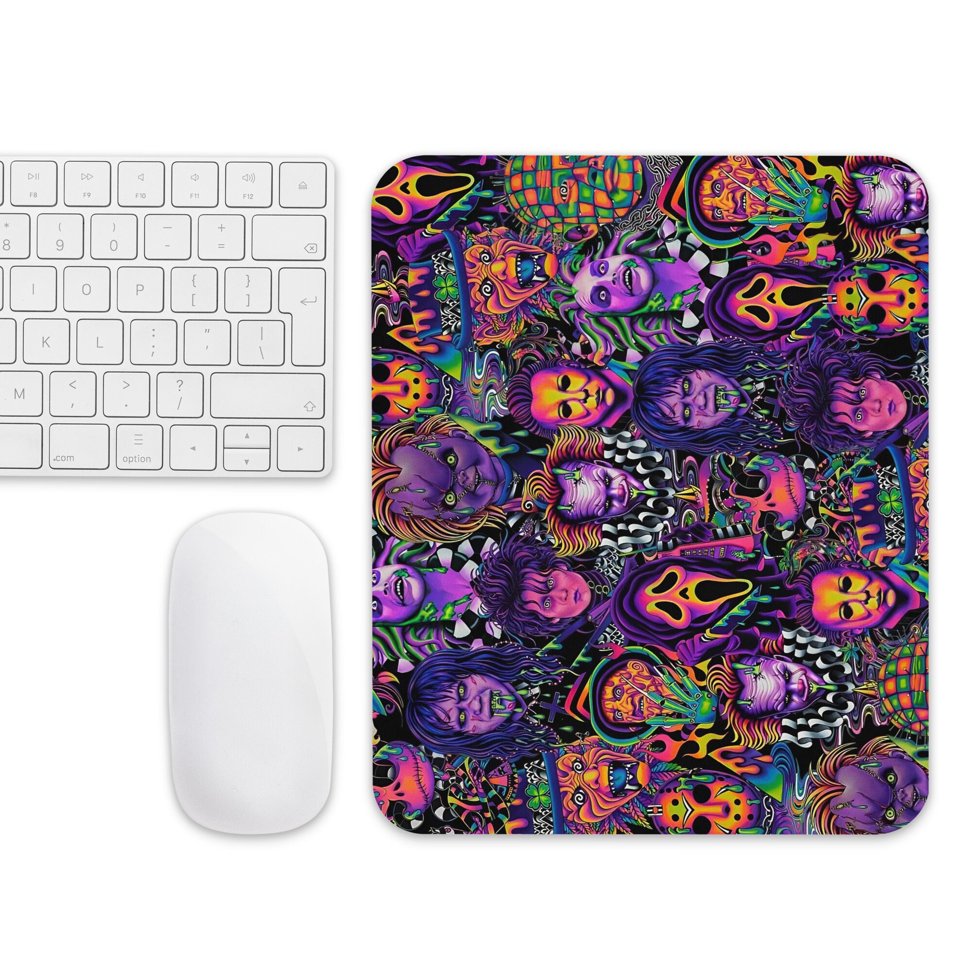 Neon Horror Mouse Pad, Horror Movie Fan Gift sold by DaviWilkins | SKU ...