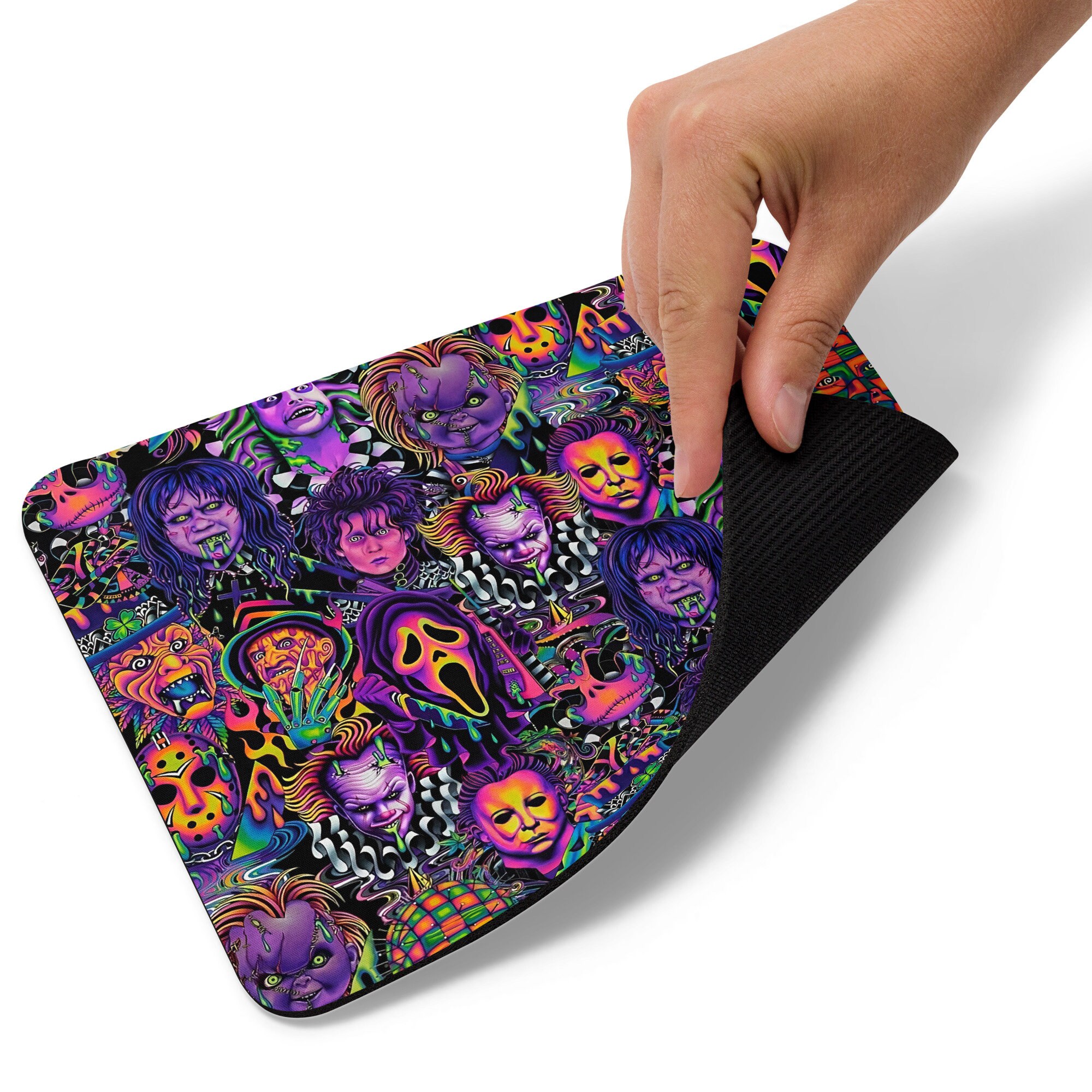 Neon Horror Mouse Pad, Horror Movie Fan Gift sold by DaviWilkins | SKU ...