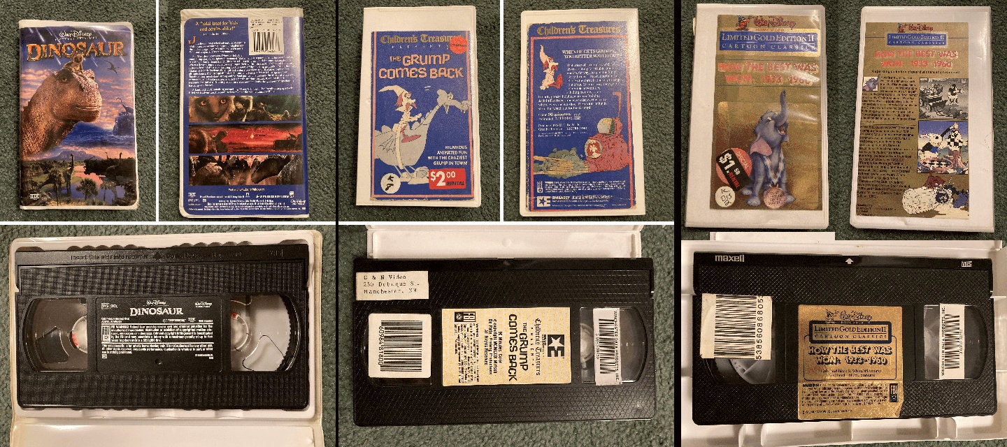 VHS Tapes for Children Disney and Other Animations Ardman - Etsy