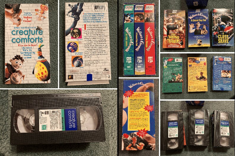 VHS Tapes for Children, Disney and Other Animations, Ardman, Children's ...