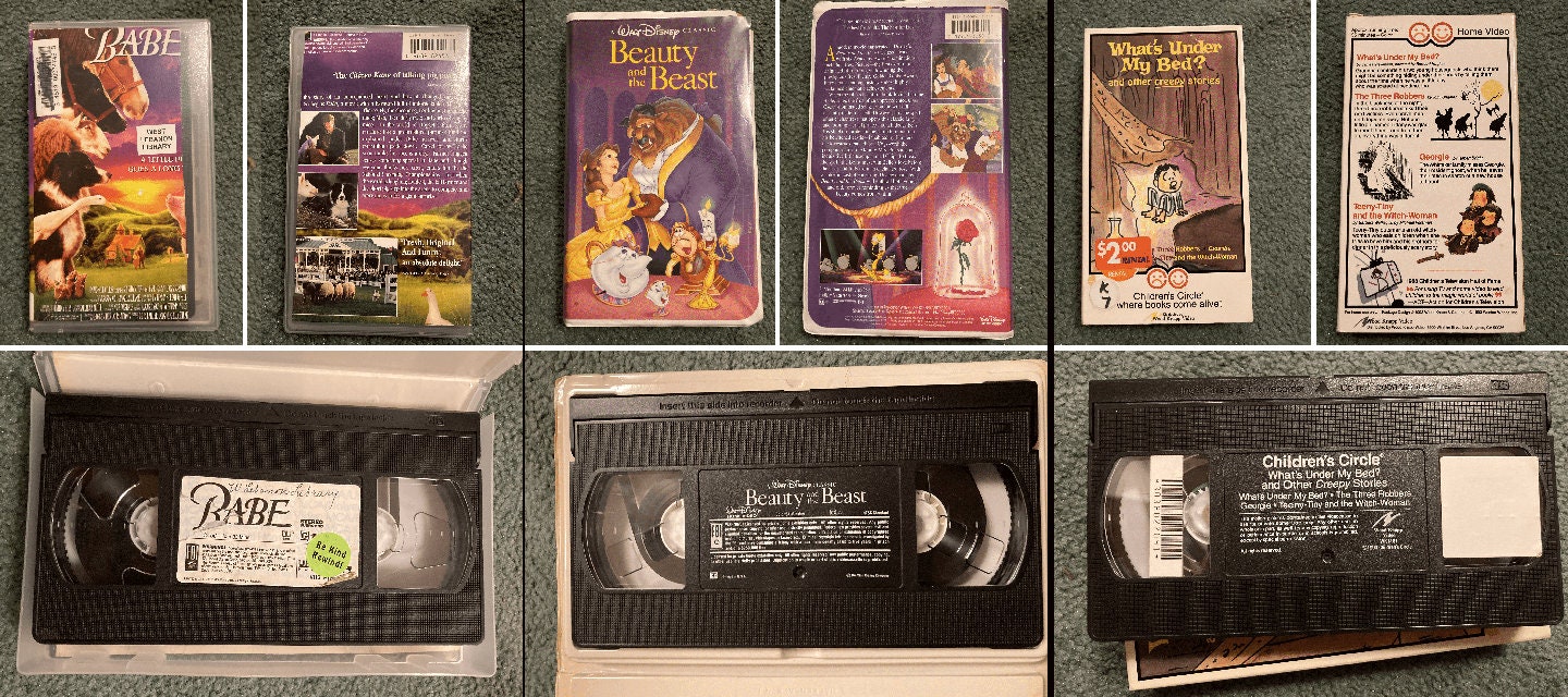 VHS Tapes for Children Disney and Other Animations Ardman - Etsy