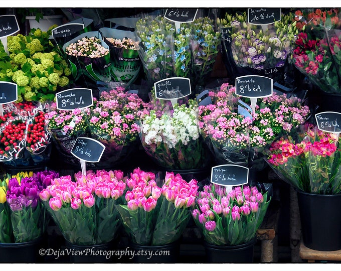 Paris Flowers Photo Print, Colorful Paris Photography, Paris Fine Art ...