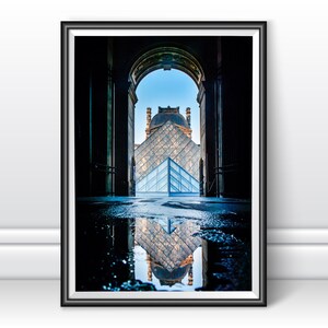 Louvre Museum Pyramid Reflection - Paris Photography Art Print - Etsy UK