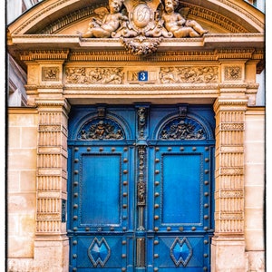 Paris Blue Door, Paris Wall Art, Paris Photography, French Architecture ...
