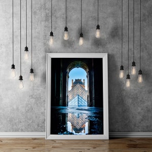 Louvre Museum Pyramid Reflection - Paris Photography Art Print - Etsy UK