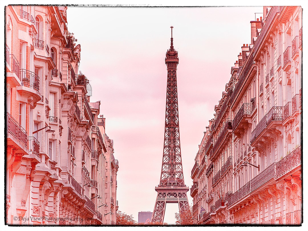 Paris Pink Decor, Paris Wall Art, Eiffel Tower Pictures, Paris Wall ...
