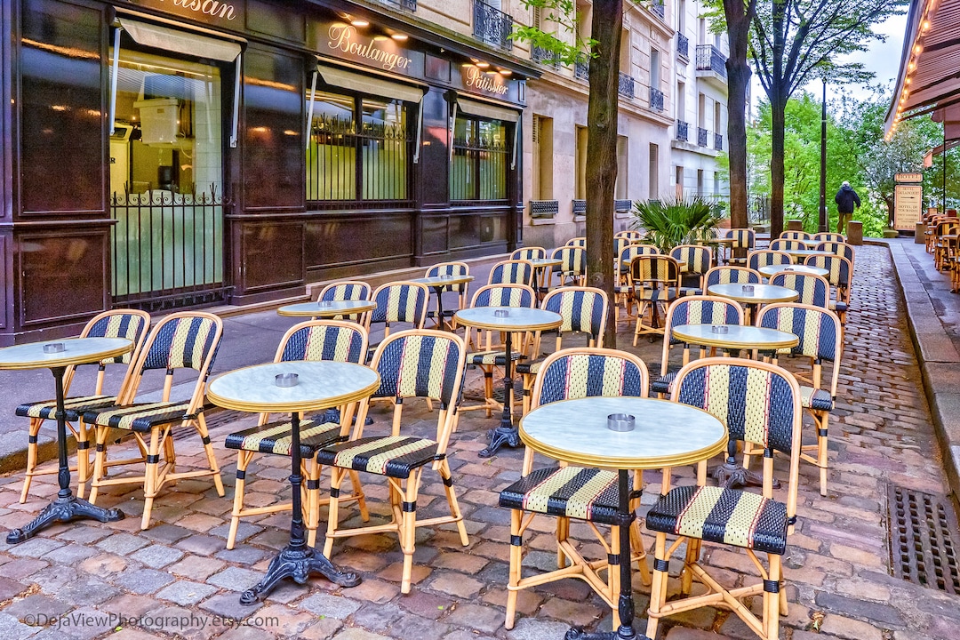 Paris Cafe Chairs, Paris Sidewalk Cafe, Paris Photography, Paris Cafe ...