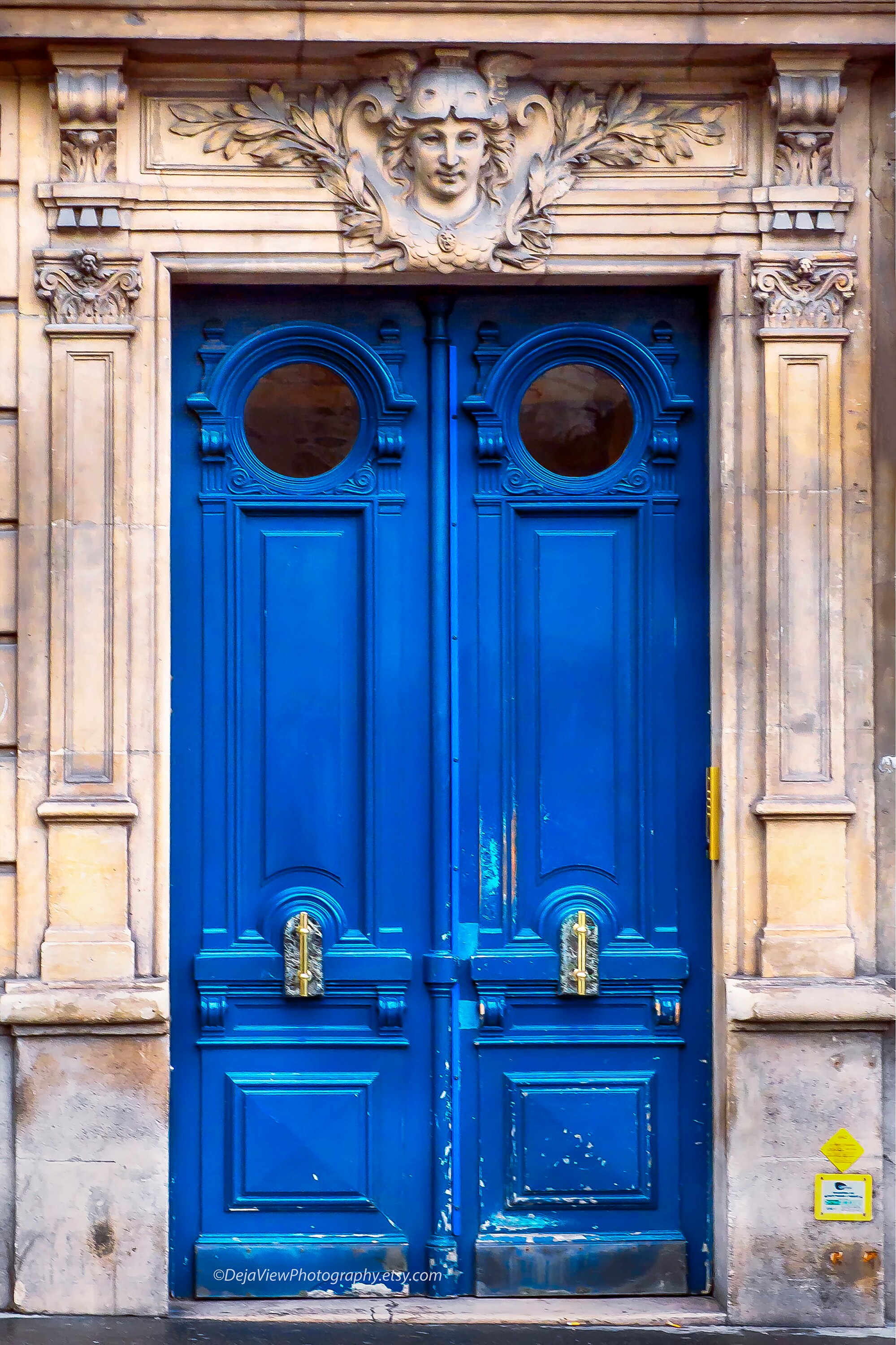 Blue Paris Doors Art Prints: French Wall Decor, Set of 4 - Etsy