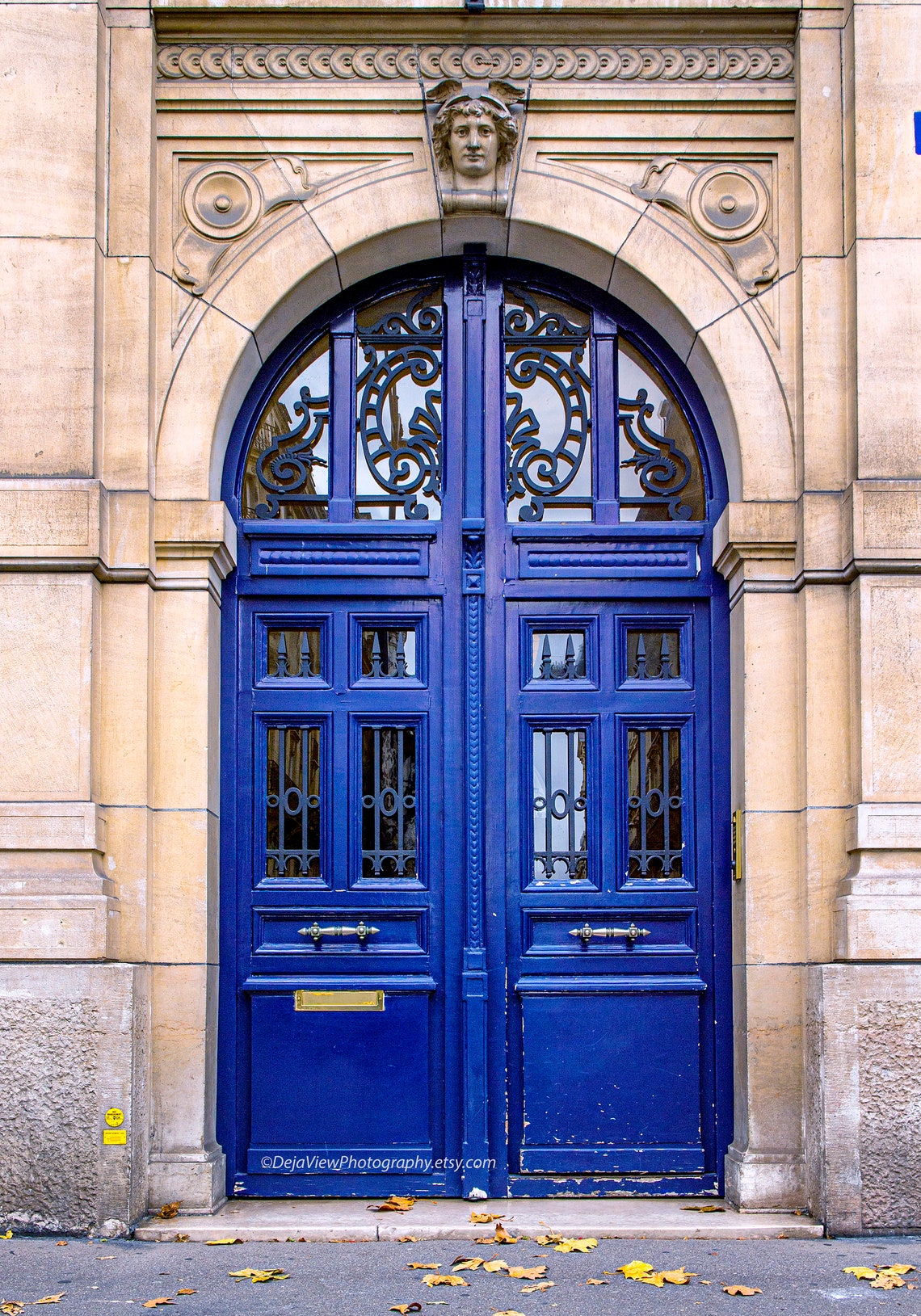 Blue Paris Doors Art Prints: French Wall Decor, Set of 4 - Etsy