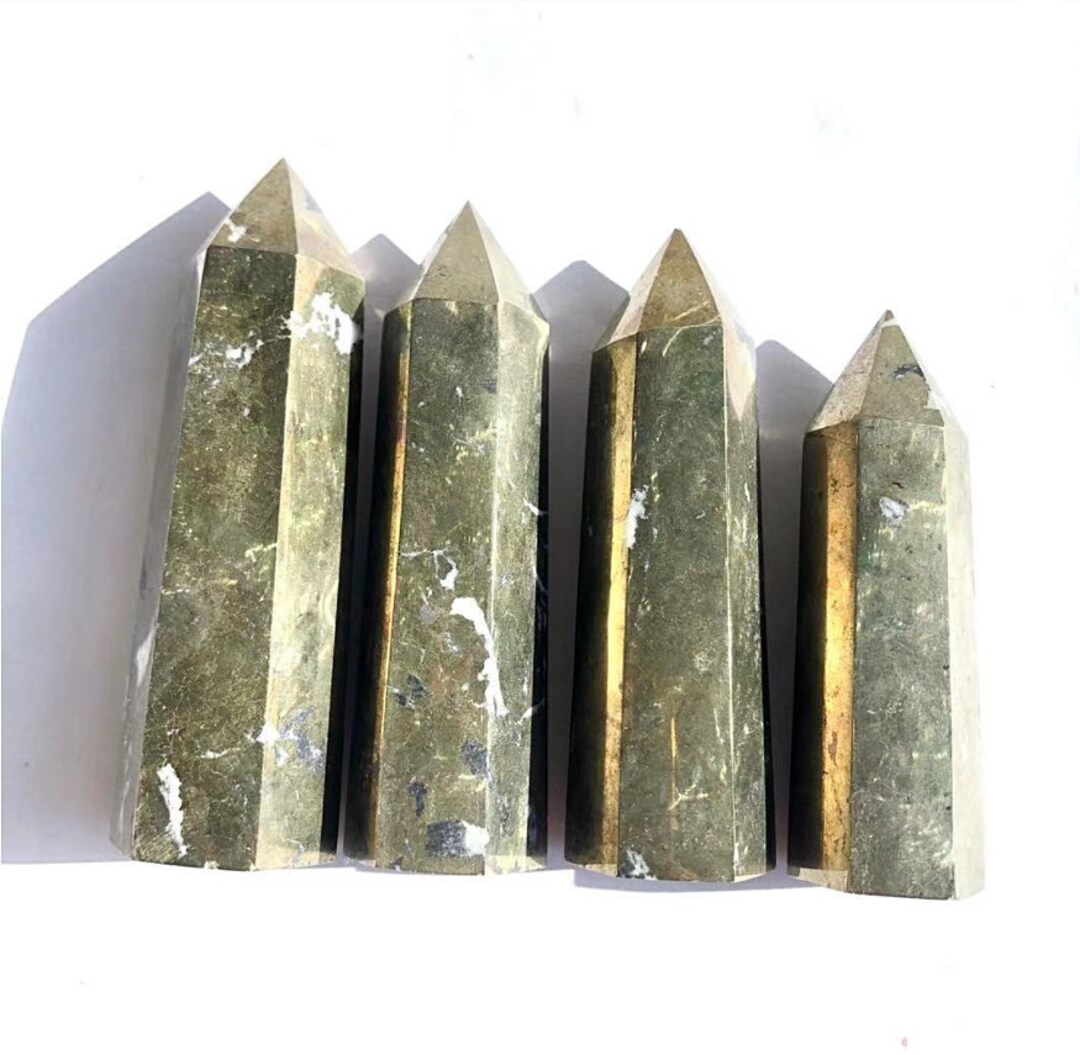 Pyrite Tower Obelisk Natural Gemstone Obelisk Tower - Etsy