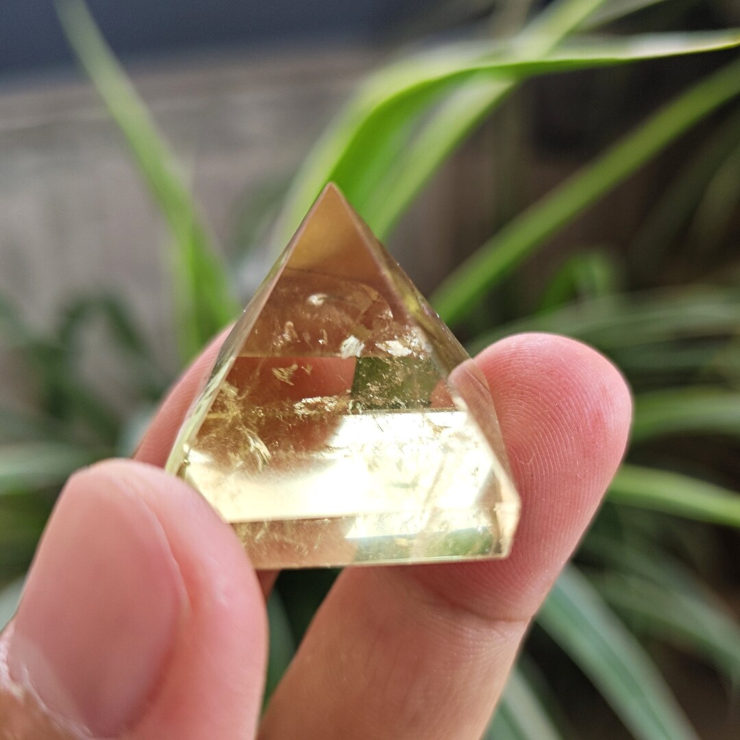 Genuine Citrine Pyramid Real Natural Citrine Crystal Pyramid Best Gift ...