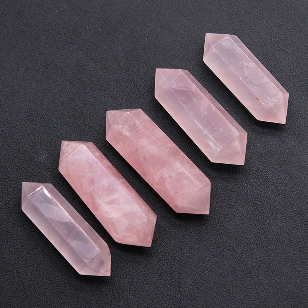 Rose Quartz Double Terminated Point Natural Crystal Double Point ...