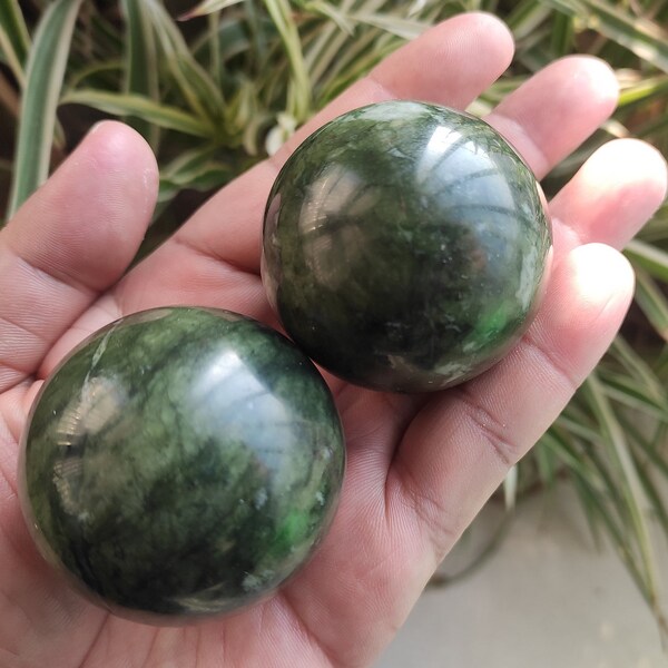 Green Jade Sphere - Etsy