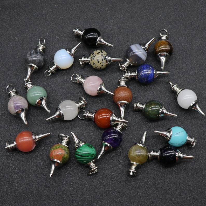 Crystal Pendulum Crystal Pendulum Pendant - Etsy