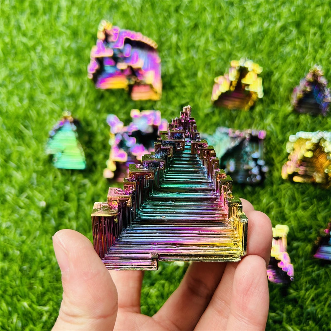 Bismuth Tower Rainbow Bismuth Decor 1710 - Etsy