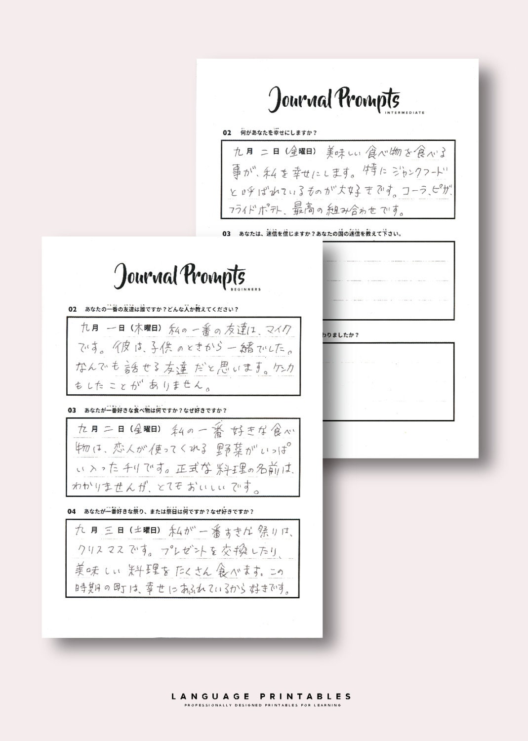 Japanese Journal Writing Beginners to Advanced Bundle - Etsy UK