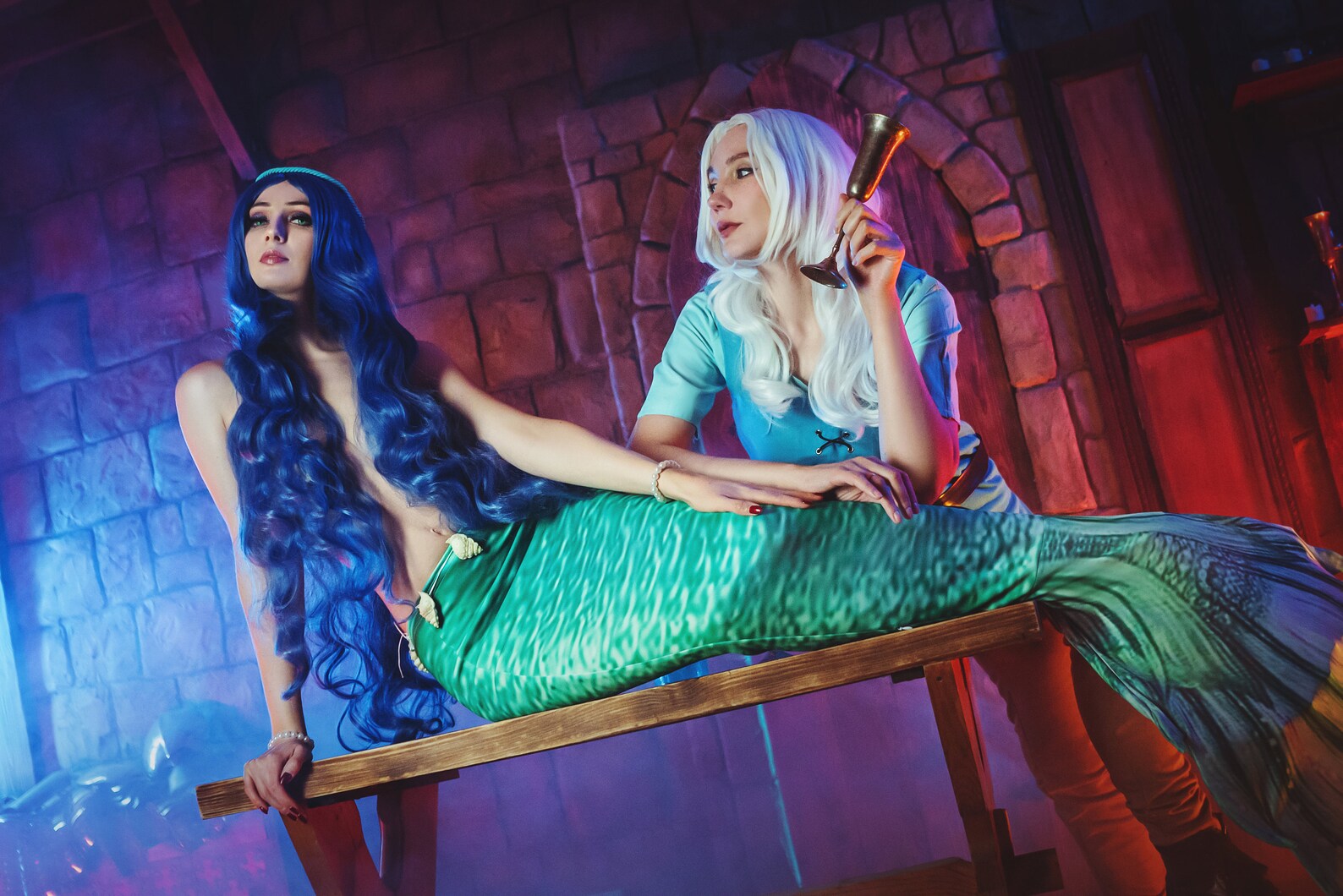 Mermaid Tail Cosplay Costume Inspired by Disenchanted Mora - Etsy