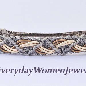 Silver Fabric Trim Hair Clip, Elegant Wedding Hair Clasp, Accessory ...