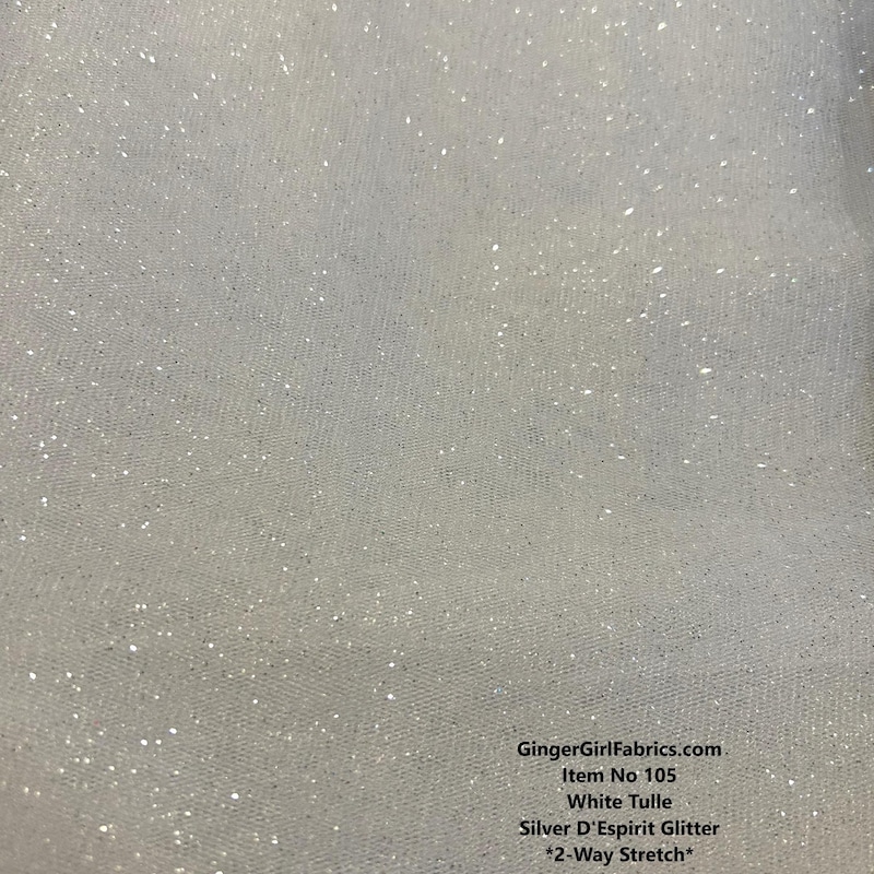 White Sparkle Fabric - Etsy