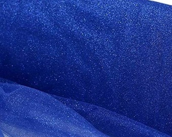 Blue Glitter Fabric | Etsy