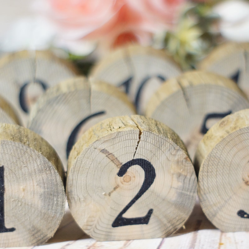 Birch Table Numbers - Etsy