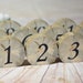 Log Slice Table Numbers for Rustic Wedding Wooden Reception - Etsy