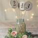 Log Slice Table Numbers Rustic Wedding Wooden Numbers Boho - Etsy