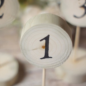 Log Slice Table Numbers, Rustic Wedding, Wooden Numbers, Boho Woodland ...