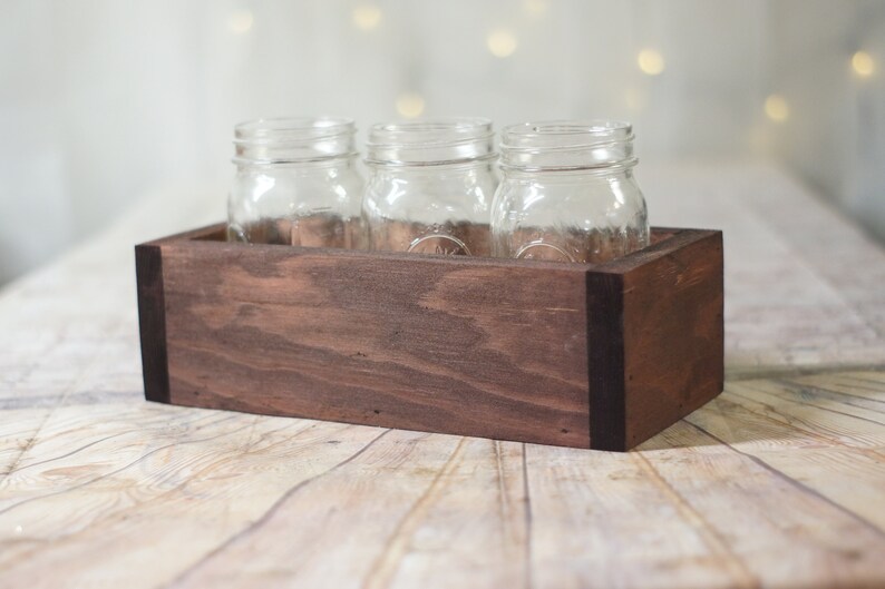 Reclaimed Wood Box Organizer, Rustic Apothecary Caddy - Etsy