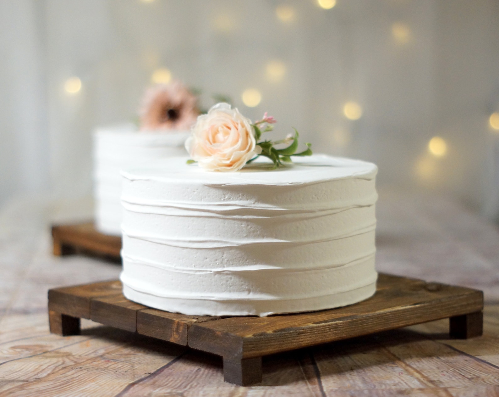 Set of Wood Cake Stands, Rustic Wedding Table Decor, Wood Cake Riser ...