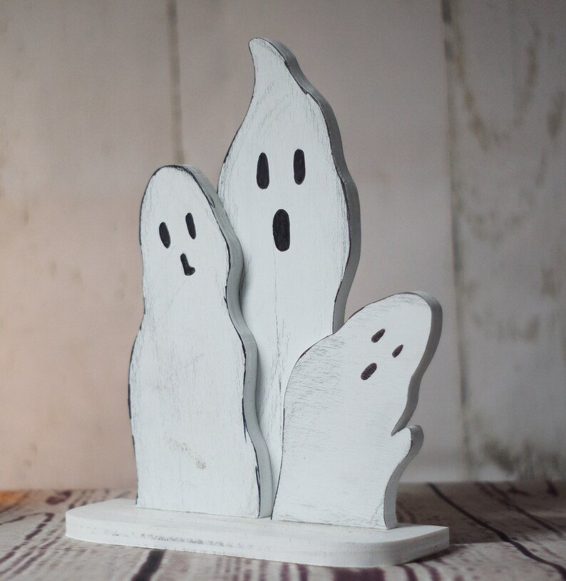 Reclaimed Wood Ghosts Rustic Halloween Decor Primitive | Etsy