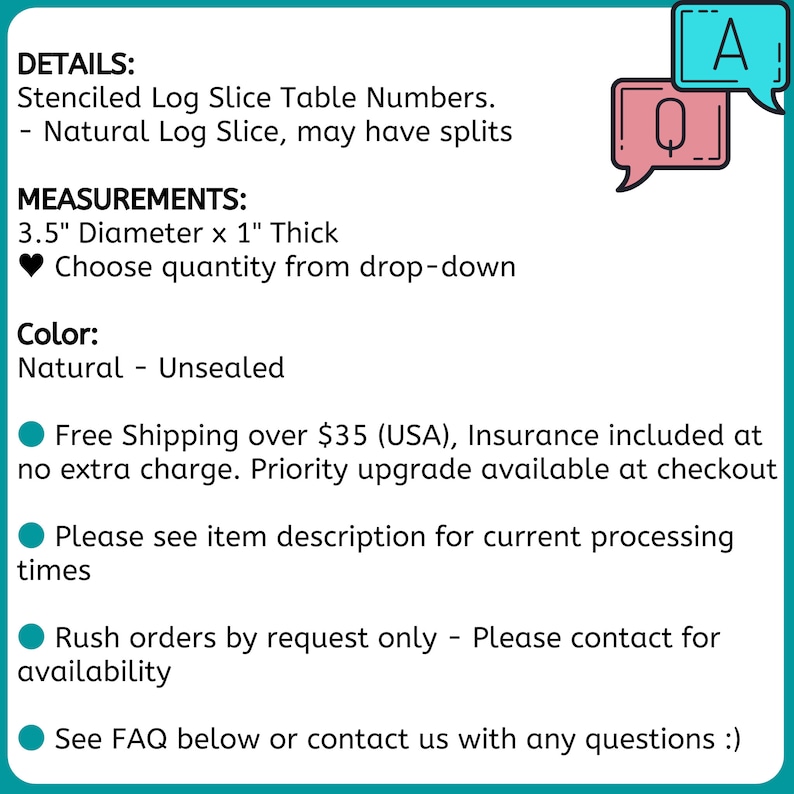 Log Slice Table Numbers for Rustic Wedding Wooden Reception - Etsy