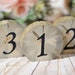 Log Slice Table Numbers for Rustic Wedding Wooden Reception - Etsy