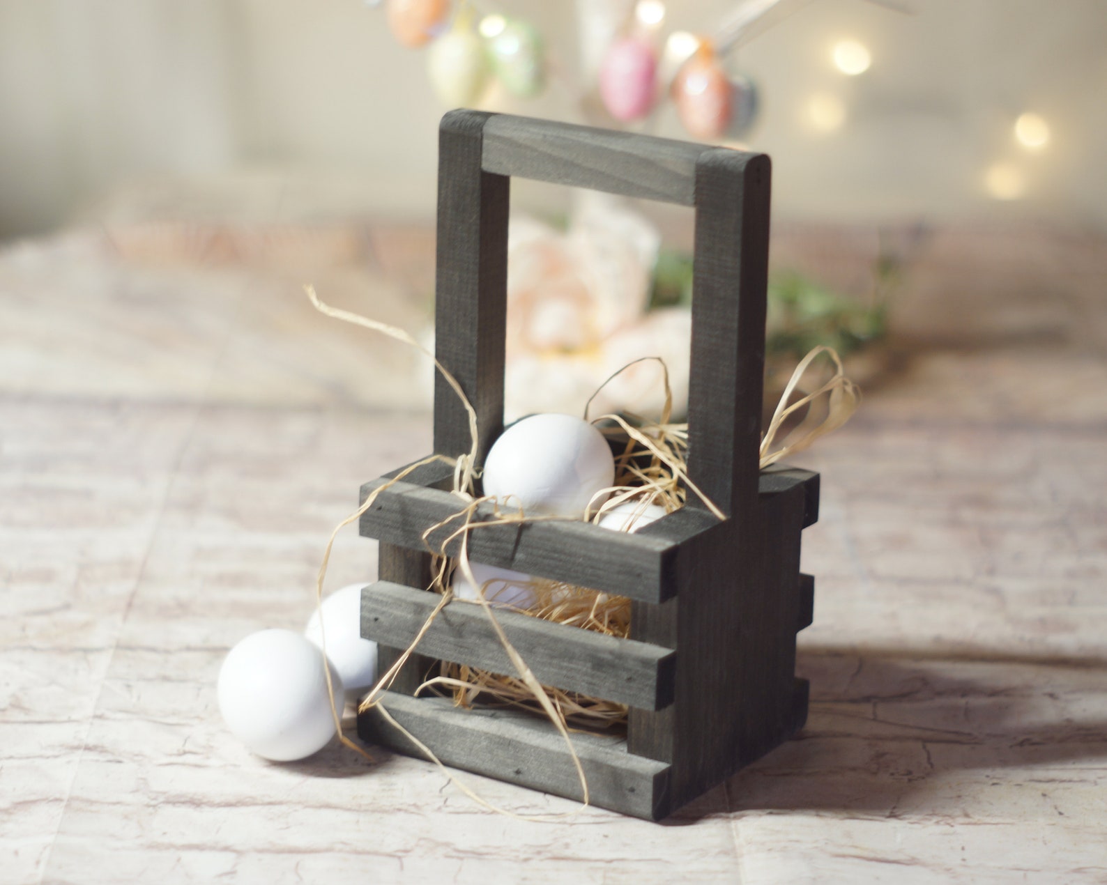 Wood Easter Basket, Egg Holder, Ready to Ship, Wooden Caddy, Reclaimed ...