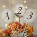 Log Slice Table Numbers Rustic Wedding Wooden Numbers Boho - Etsy
