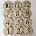Log Slice Table Numbers for Rustic Wedding Wooden Reception - Etsy