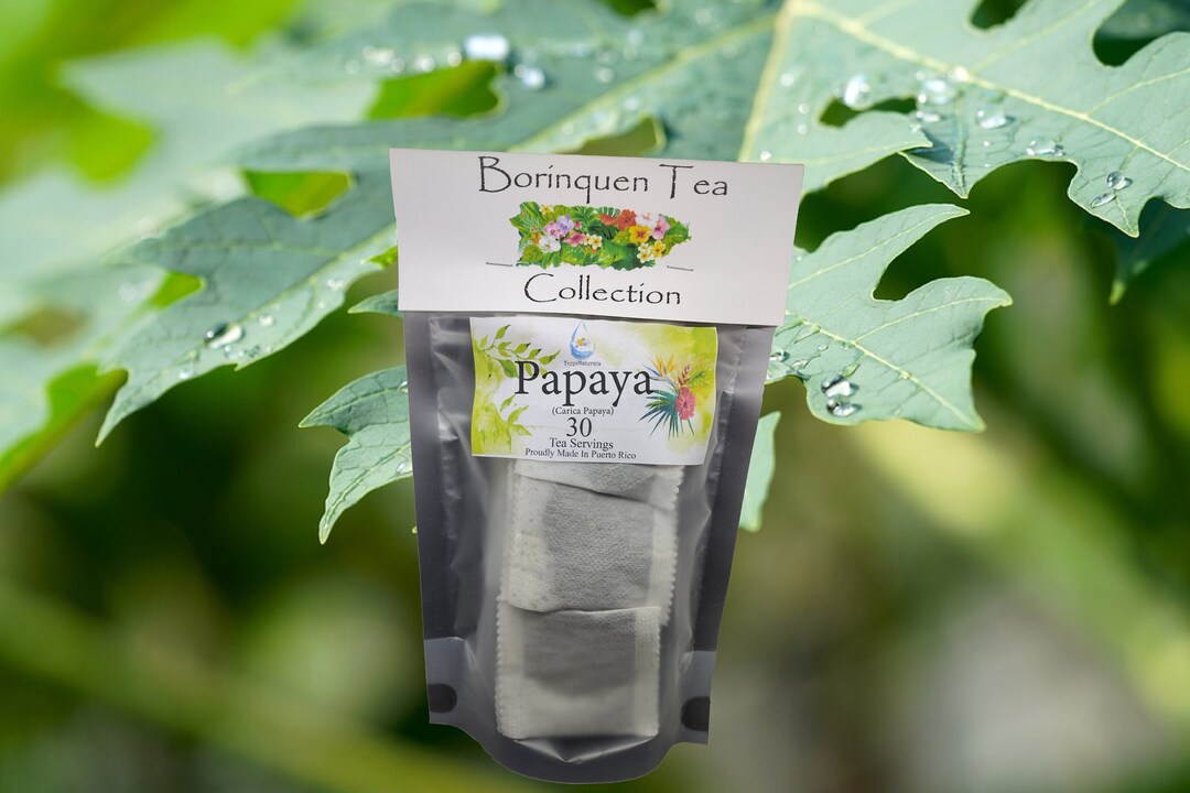 Papaya Leaves (carica Papaya) Tea Servings, Fine Grit Herb & Extract ...