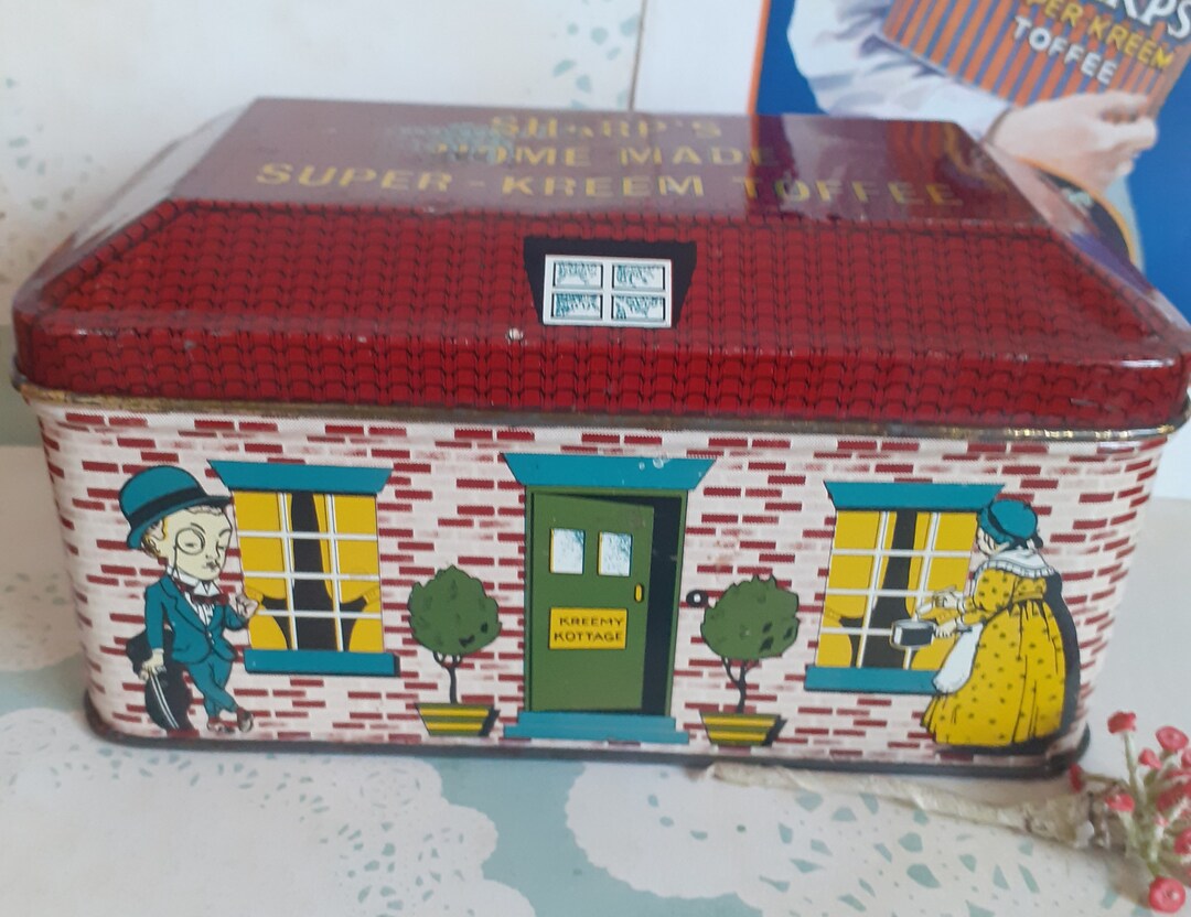 Sharp's Super-kreem Toffee Kreemy Kottage Vintage Tin - Etsy
