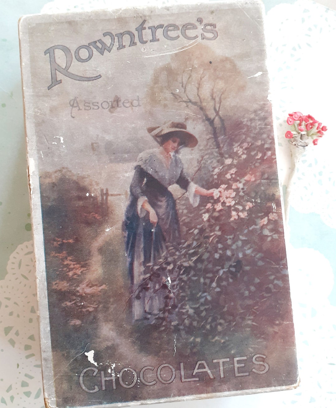 Antique Rowntree's Assorted Chocolates Box With Female Portrait and a ...