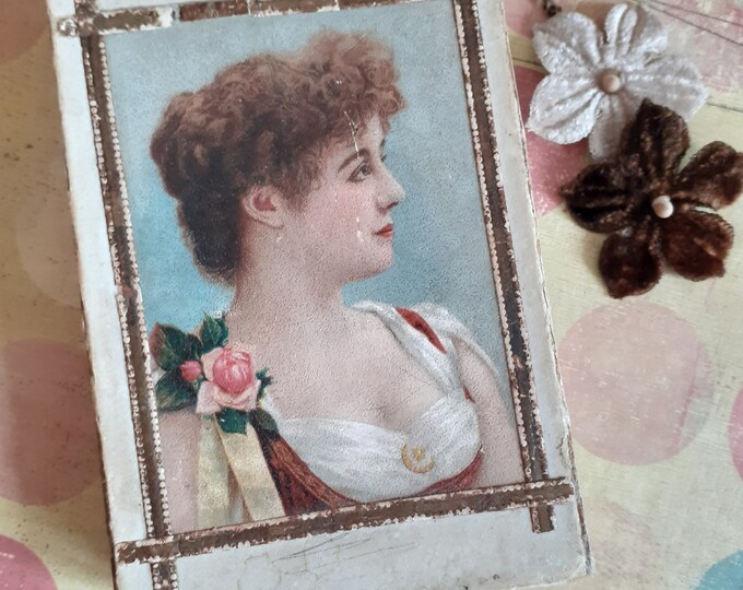 Victorian Chocolate Box, Rare Antique Box, 1890s, Female Portrait ...