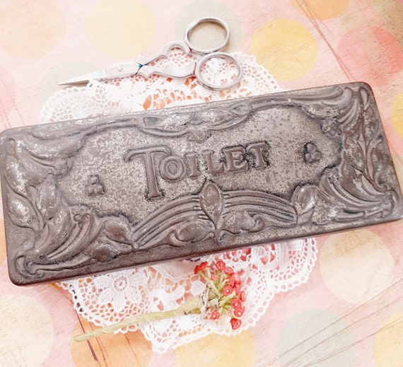 Art Nouveau Antique Tin Toilet Tin With Gilt Interior 1900s - Etsy