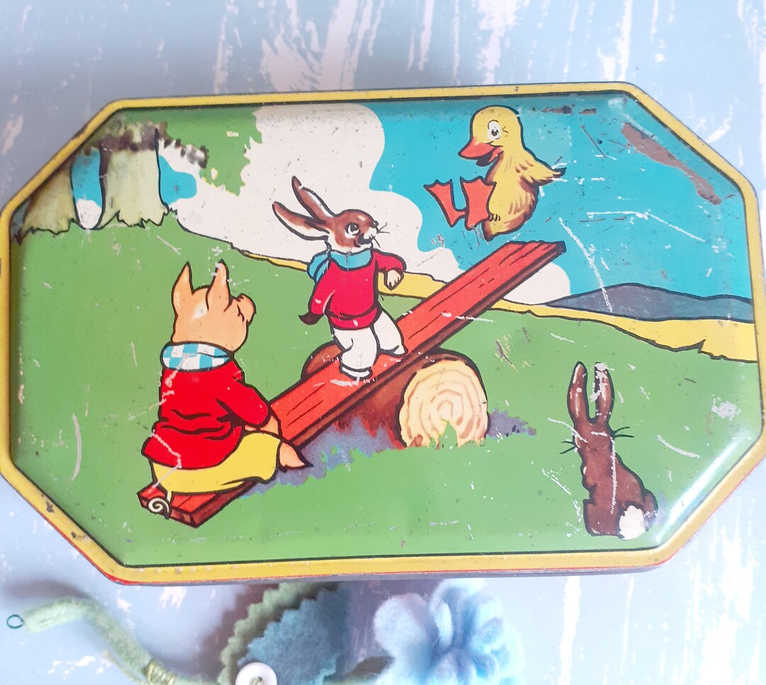 Harry Vincent 'bluebird Toffee' With Charming Scene of - Etsy