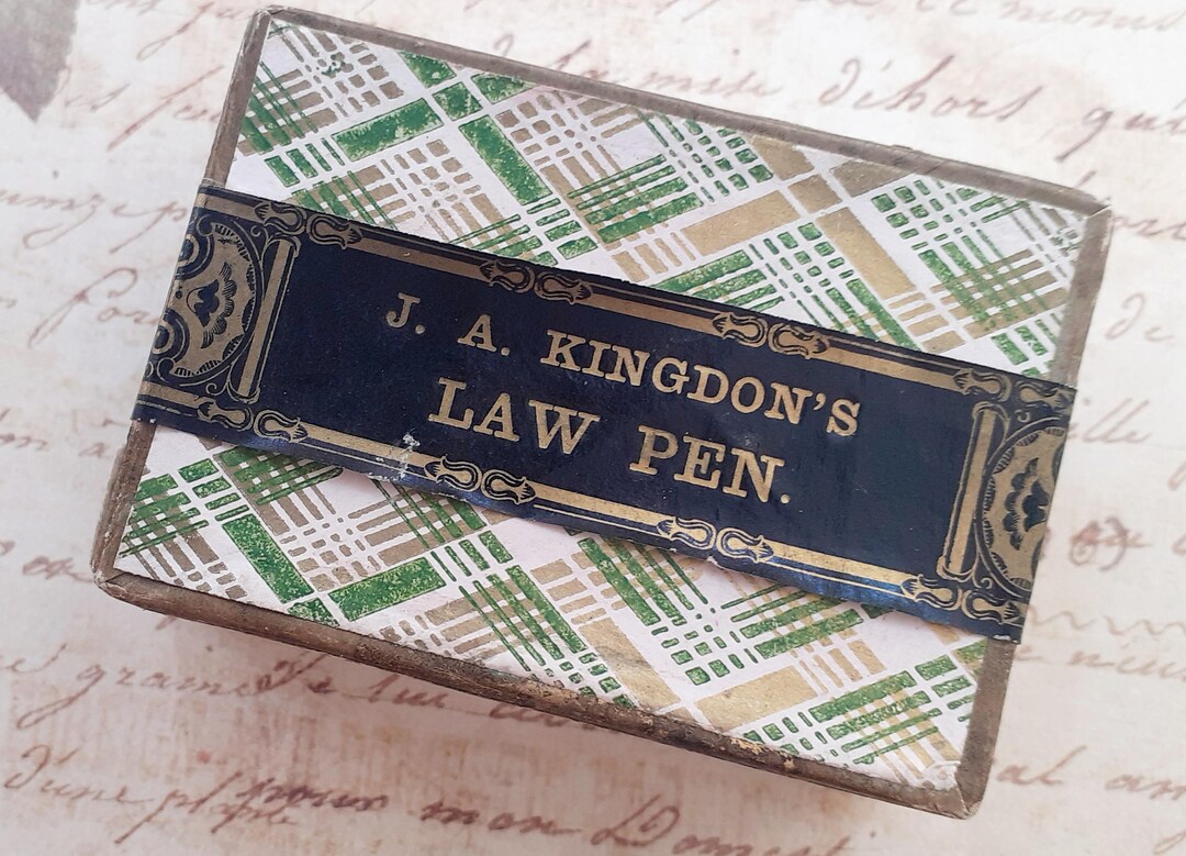 Vintage J A Kingdon's Law Pen Nibs Box: Rare Collectible With Nibs - Etsy