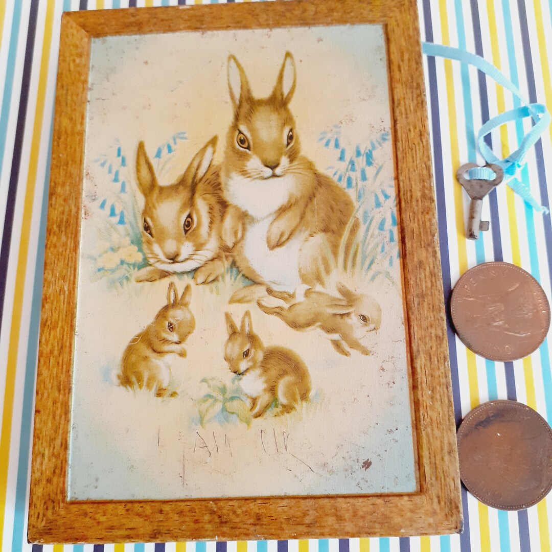 Rabbit Family, Chad Valley Money Box Book, Rare Vintage Tin, 1930s ...
