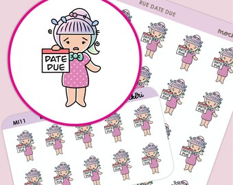 Due Date Stickers | Etsy