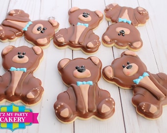Teddy bear cookies | Etsy