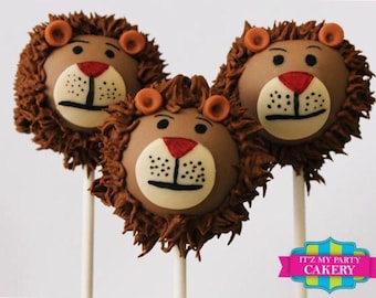 Lion Cake Pops - Etsy